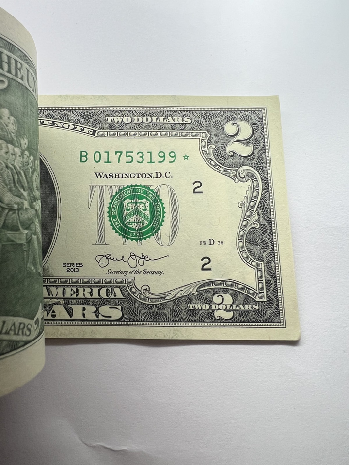 50 consecutive 2013 B $2 star notes New York district replacement notes ...