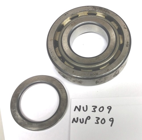 RKW Germany CYLINDRICAL ROLLER BEARING Set NU309 NUP309 45 100 25 46F ...