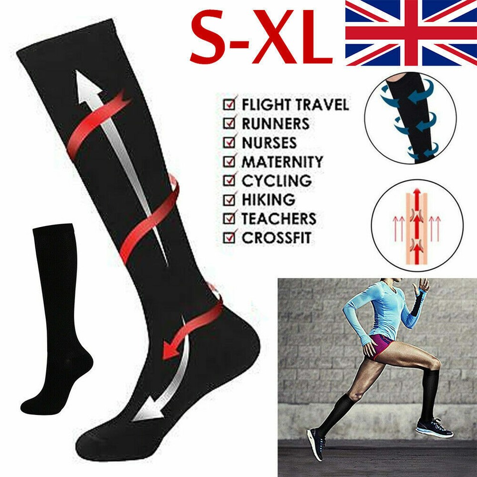 Travel Flight Miracle Socks Unisex Compression Fatigue Anti Swelling ...