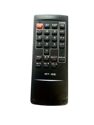Tv Remote Control Model No. RT-S6 Black | eBay