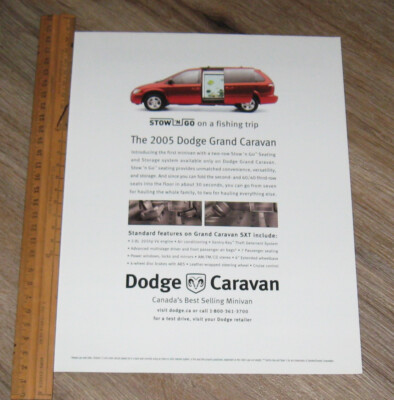 Dodge Car AD 2005 Grand Caravan original ONE magazine page ...