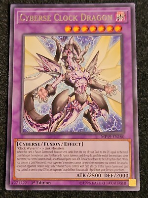 Yugioh - Cyberse Clock Dragon (Rare) (1st Edition) - MP19-EN180 NM | eBay