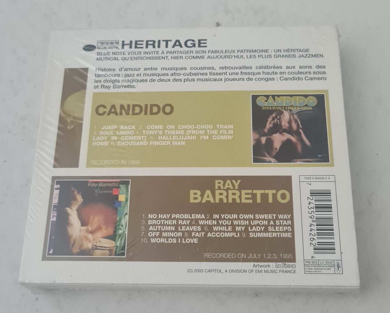 RAY Barretto My Summertime / Candido Thousand Finger Man CD ALBUM SET ...