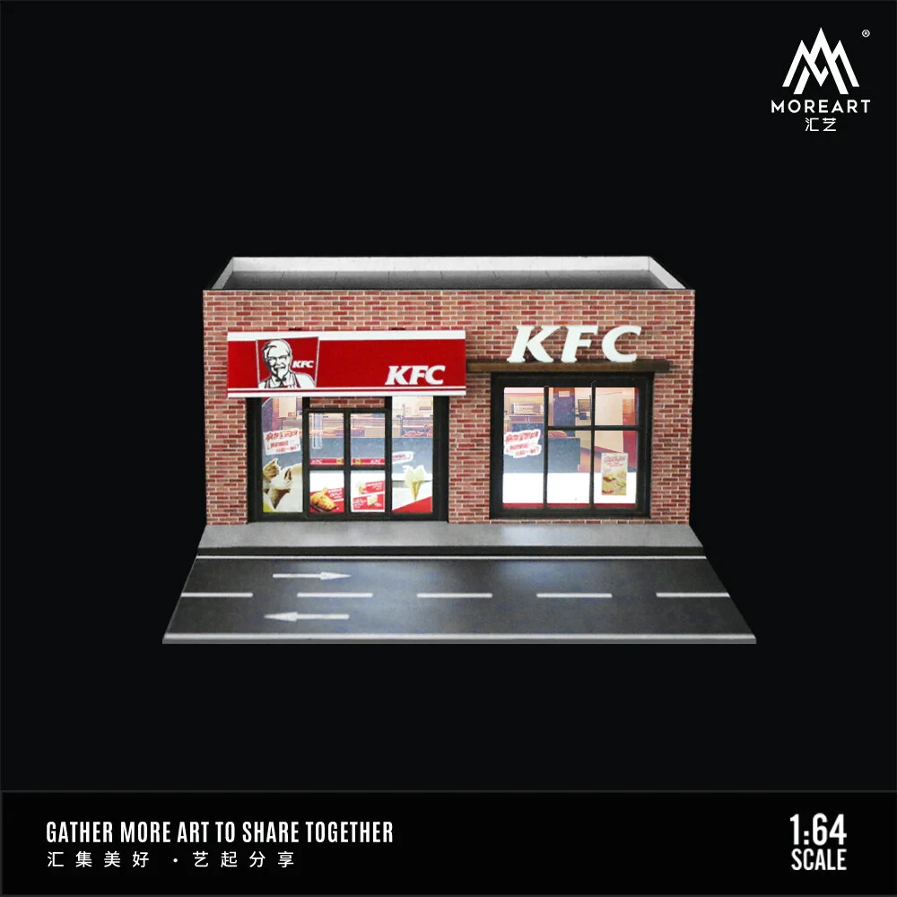 MoreArt 1/64 KFC Building Lighting Scene Diorama - LED Lighting | eBay