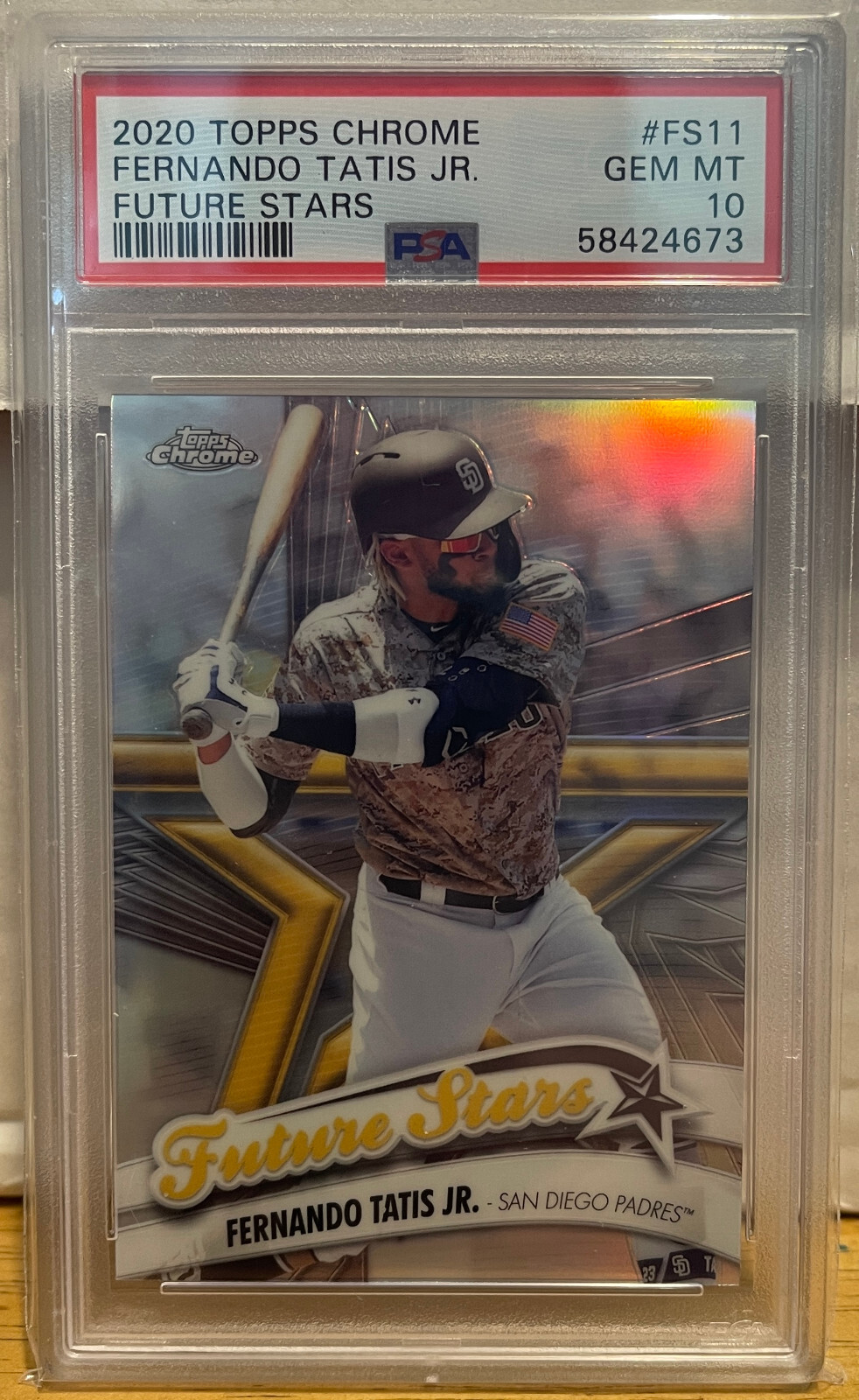 2020 Topps Chrom #FS11 Fernando Tatis Jr Future Stars Refractor PSA 10 ...
