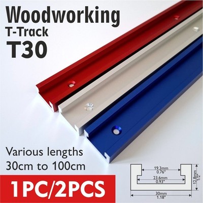 Type 30 Aluminium T-Slot T-Track 30–100cm – Jig Fence Clamp Rail for ...