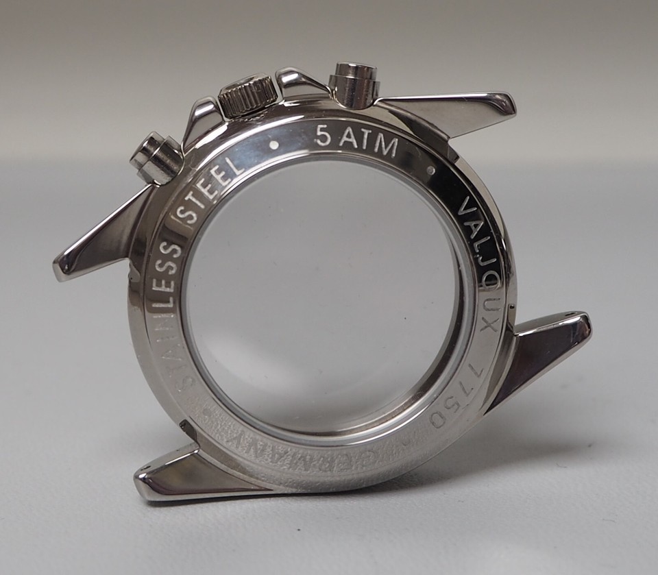 ST. STEEL WATCH CASE FOR ETA VALJOUX 7750 AUTOMATIC CHRONOGRAPH GMT ...