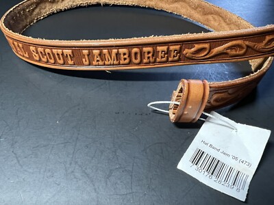 BSA 2005 National Scout Jamboree Leather Belt Approximately 28 1/2 ...