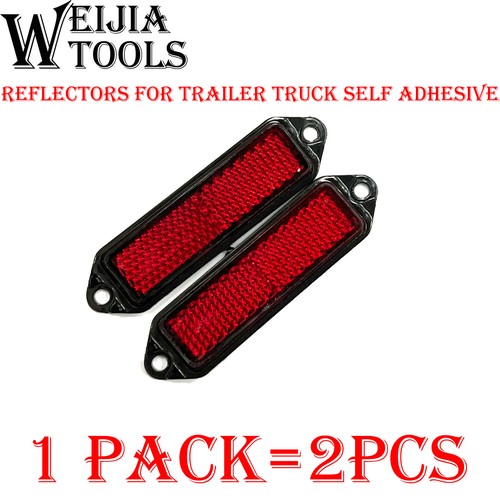 2pc Reflector Red Marker Truck Car Trailer Self Adhesive Reflector | eBay
