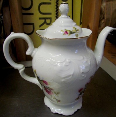Beautiful Wawel Royal Vienna Rose 9" Poland Tea Coffee Pitcher Perfect ...