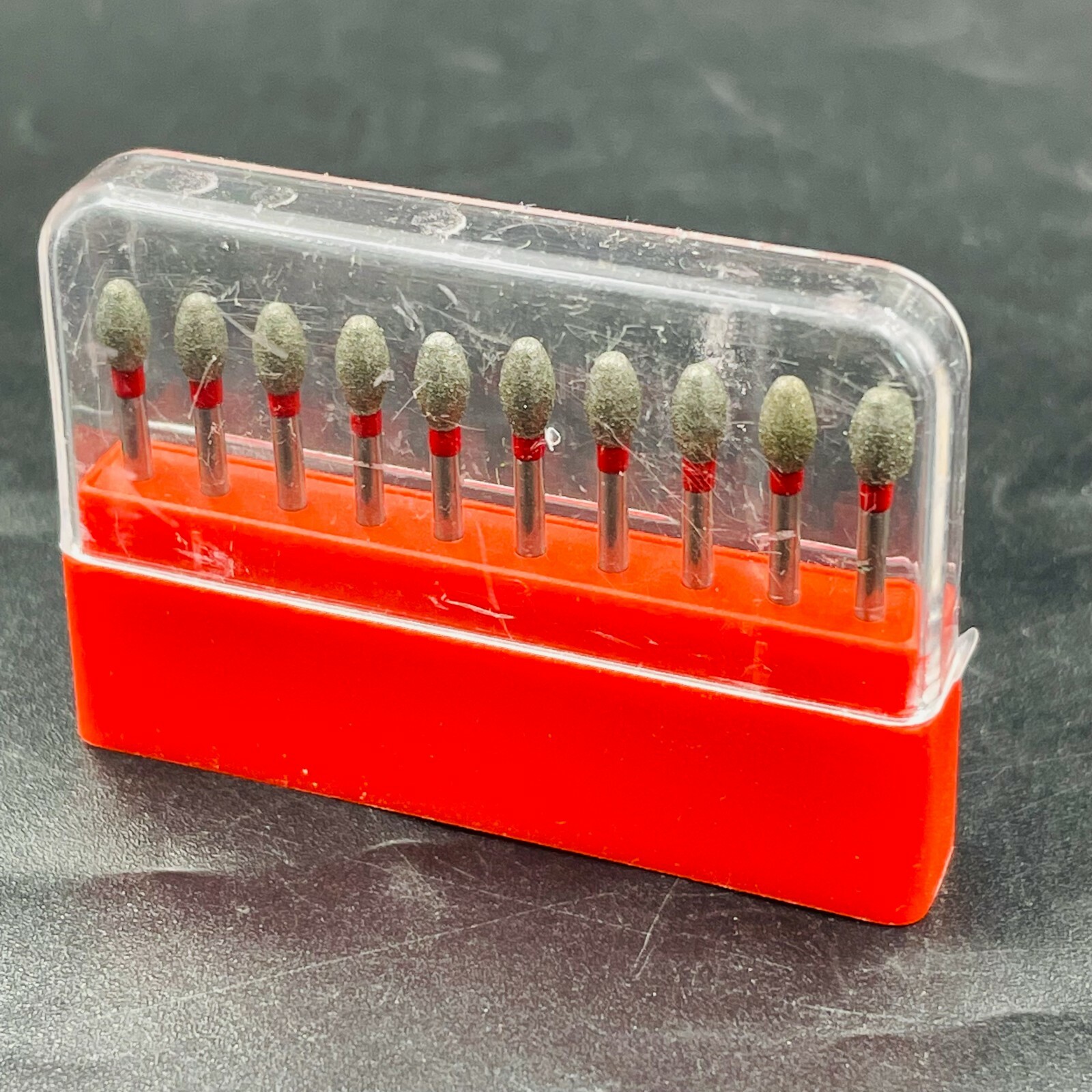 50pcs Dental FG Diamond Burs Football 368-023F Fine Red for High speed ...