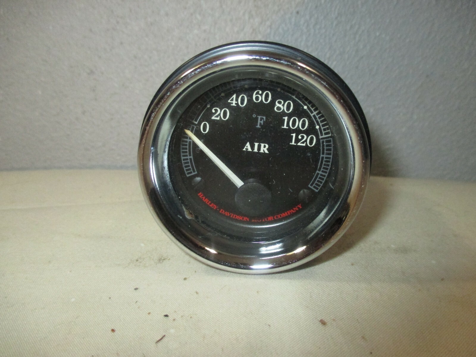 Harley Black OEM Air Temperature Gauge FLH FLT Touring Models 96-13 ...