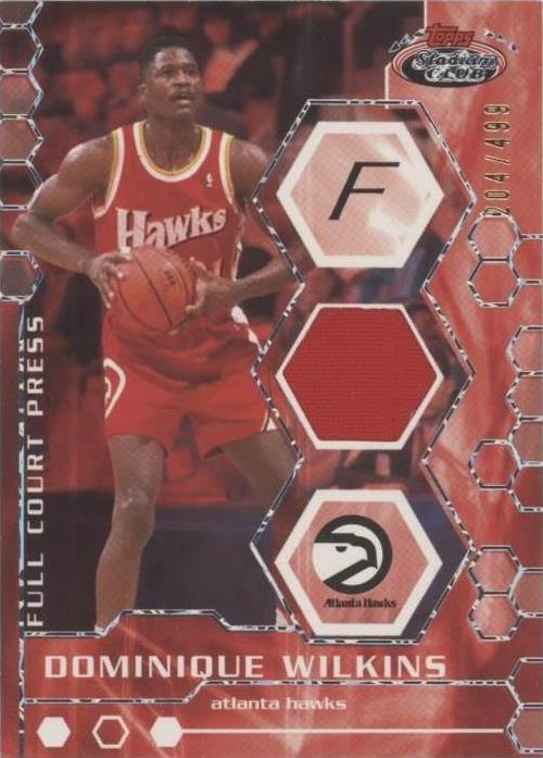 2007-08 Topps Stadium Club - Full Court Press Relics Dominique Wilkins ...