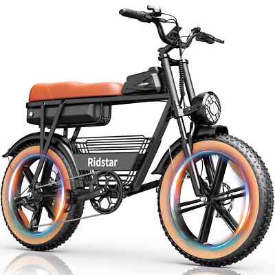 Ridstar CR20 Elektrofahrrad 20Ah 20 Zoll Fat Tyre Off-Road E ...