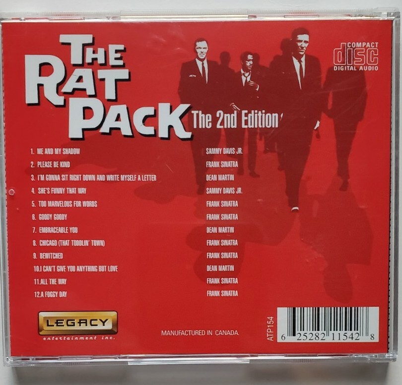 The Rat Pack CD The 2nd Edition Live in Las Vegas. Sinatra, Martin ...