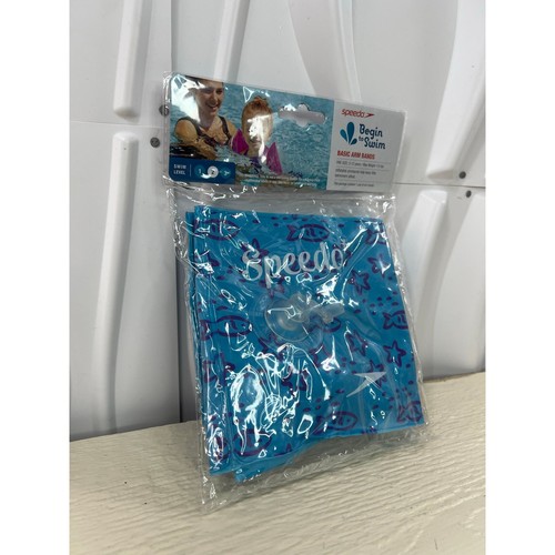 Speedo Begin to Swim Basic Arm Bands 2–12 Yrs Blue/Grape Inflatable ...