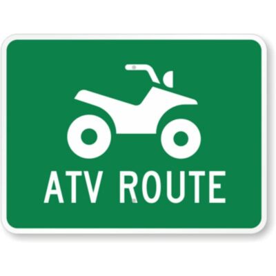 Atv Route Graphic Aluminum Weatherproof Sign p869 | eBay
