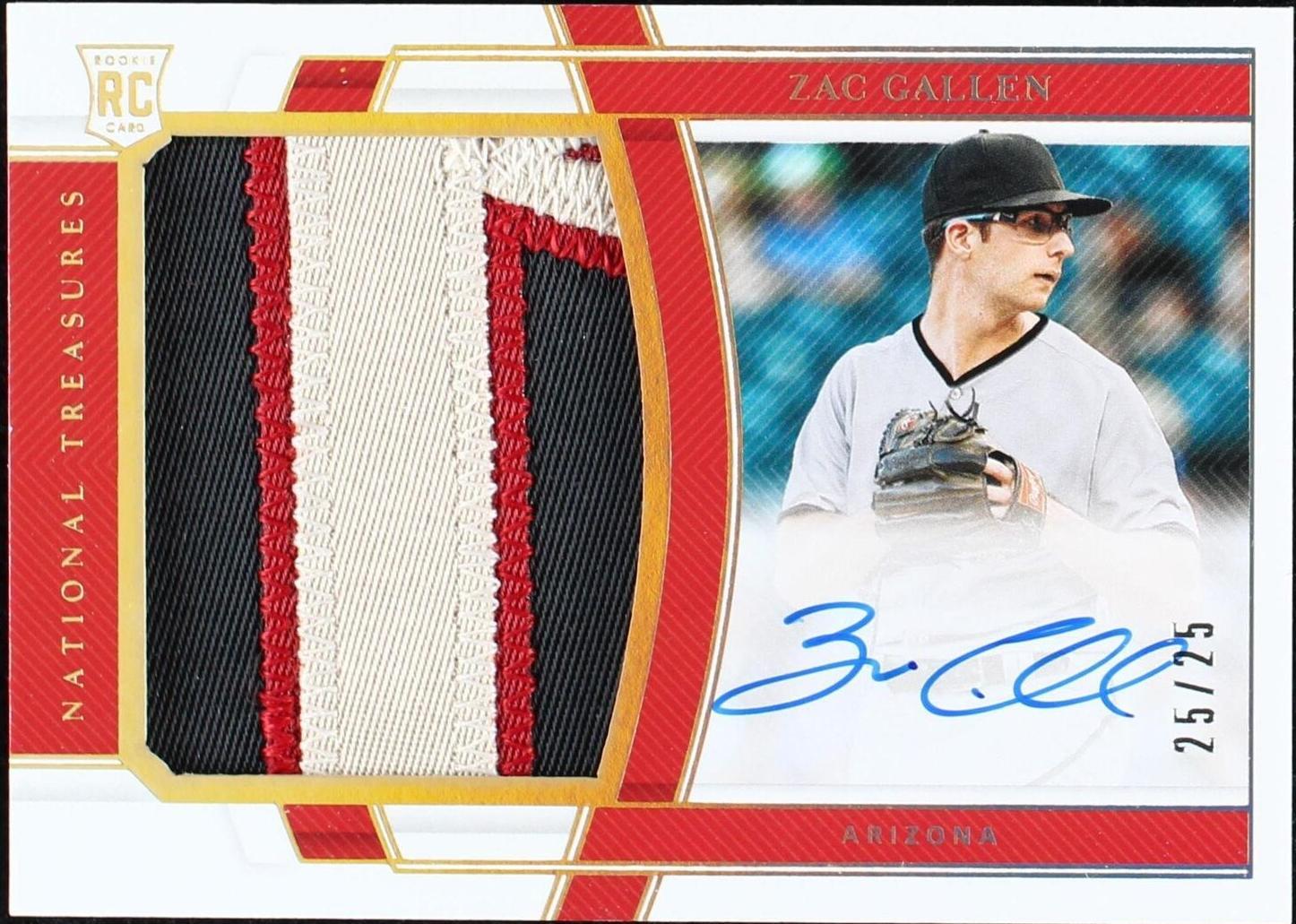 2020 Panini National Treasures - Rookie Material Signatures Zac Gallen ...