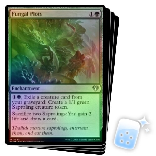 FOIL FUNGAL PLOTS X4 Commander Masters Magic MTG MINT CARD | eBay