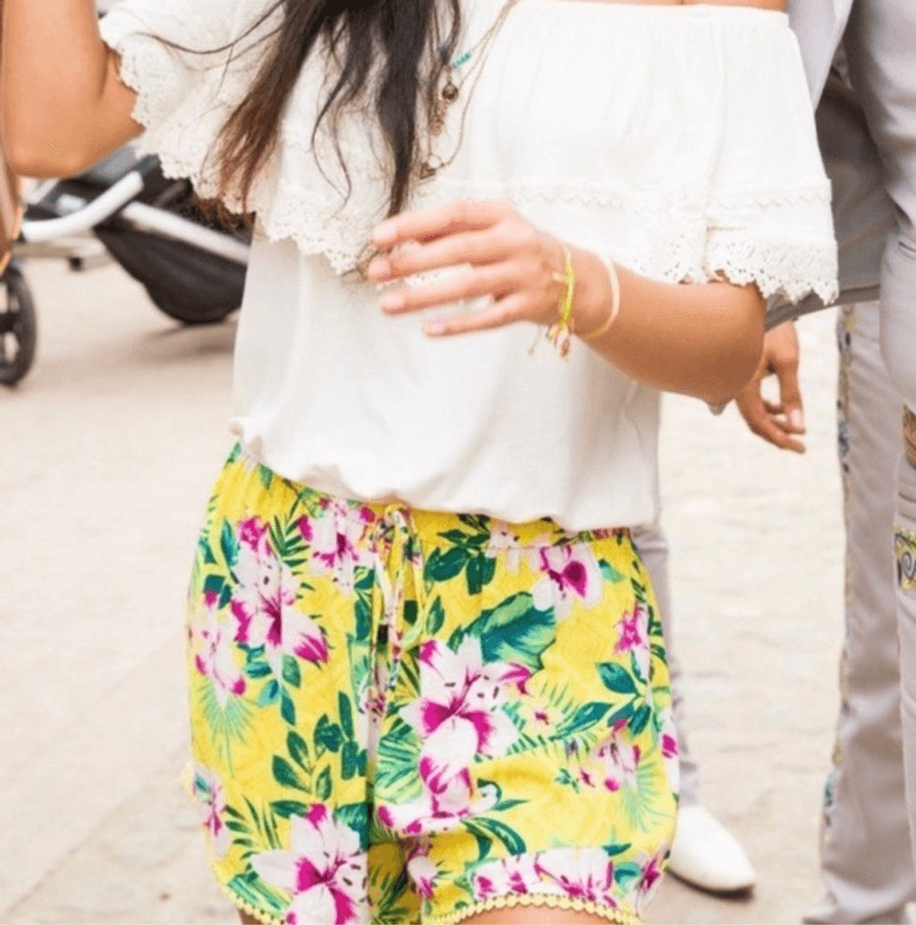 Womens Hollister Tropical Floral Print Jet Set Luxe P… - Gem