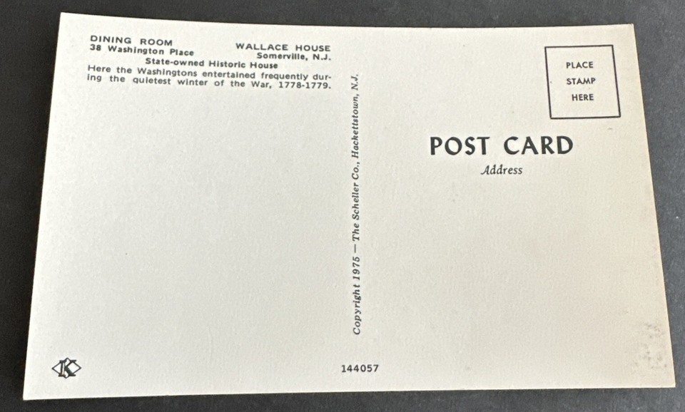 Postcard: Wallace House Dining Room Historic House State-Owned ...