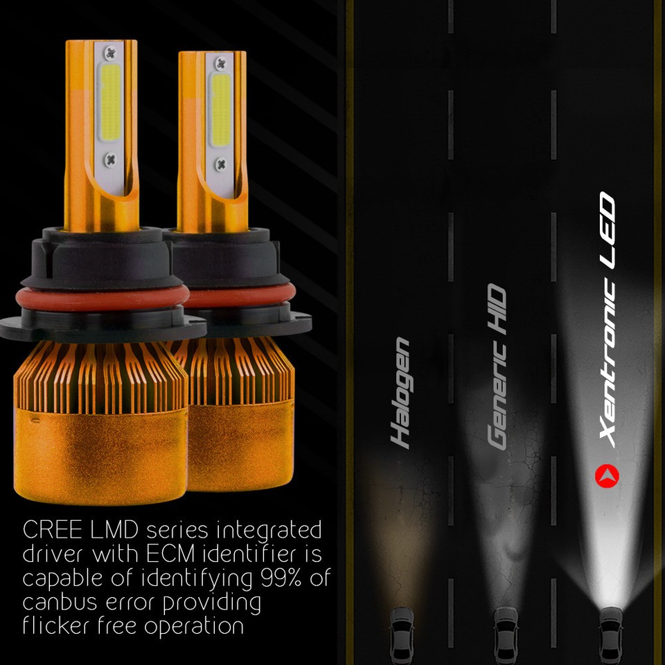 XENTRONIC LED Headlight kit 9004 HB1 6000K for 1990-1994 Mazda Protege ...