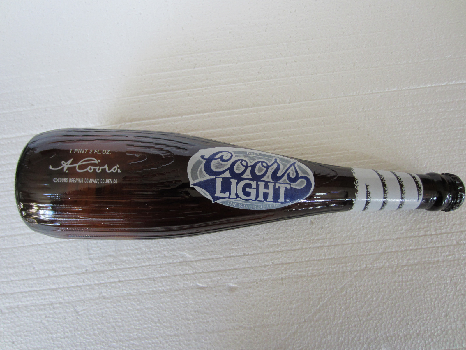 Vintage 1996 Coors Light 18 Baseball Bat Amber Glass Bottle | eBay