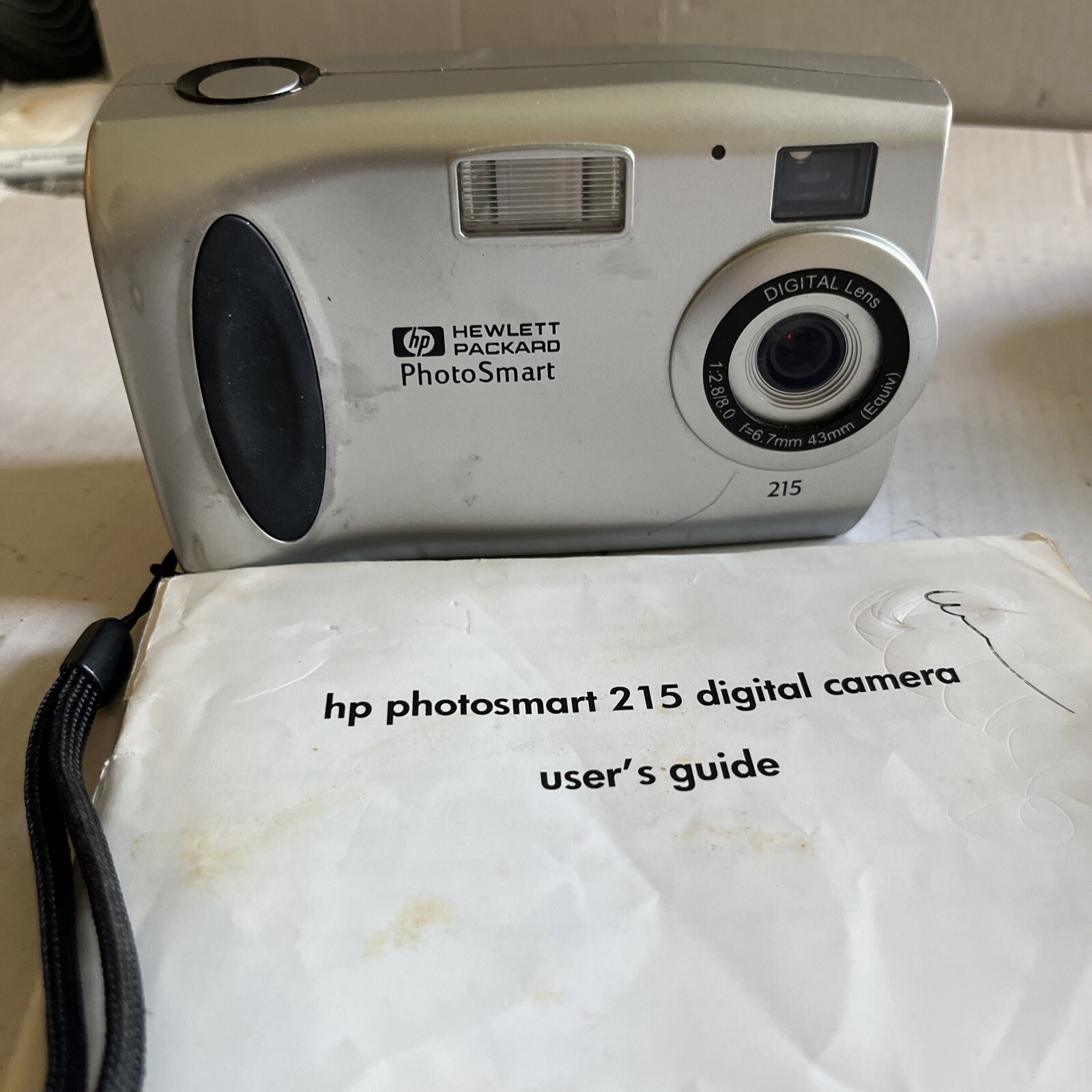 Hewlett Packard Photo Smart Digital Still Camera 215 Digital Lens 1:2.8 ...