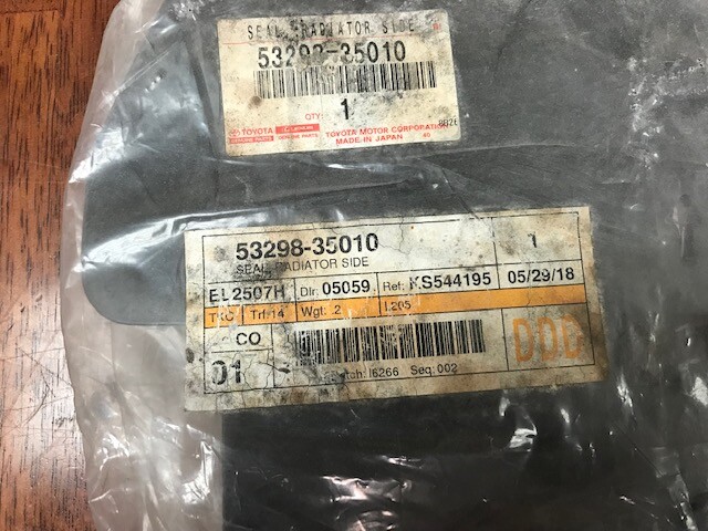 Toyota OEM 10-13 4runner Radiator Support-side Seal 5329835010 for sale ...