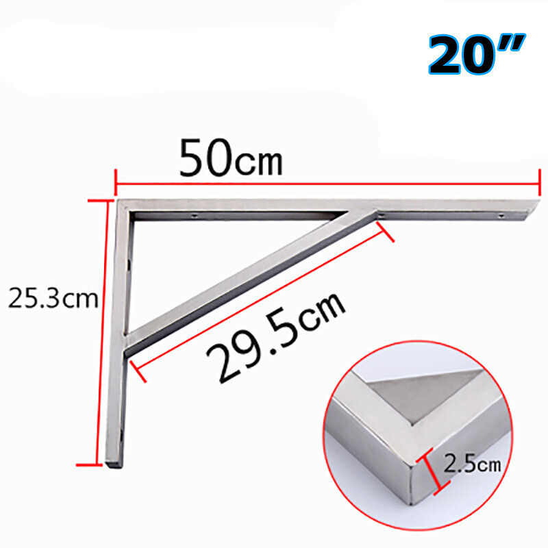 L Shape Heavy Duty Corner Bracket Shelf Braces Right Angle Support Wall Mounted | eBay UK