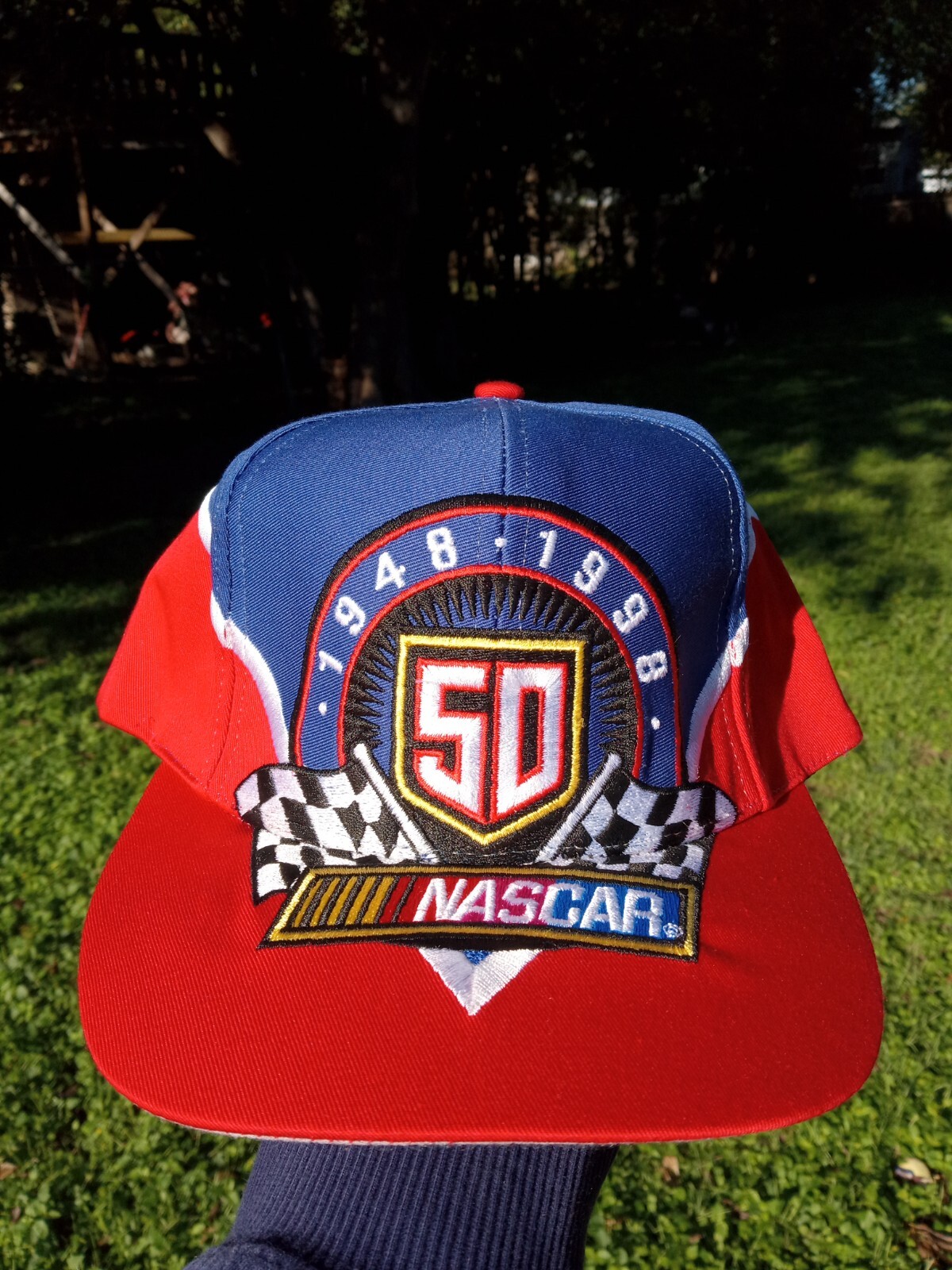 Vintage Nascar 1998 50th Anniversary Snapback Hat - Gem
