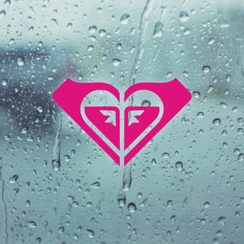 ROXY Die Cut Pink Vinyl Decal/Sticker 5 in x 3.2 Surfer Girl Car Window ...