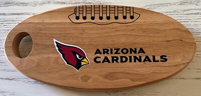 NFL Arizona Cardinals Logo Football Shaped Cheese Board 12"x5 1/2" | eBay