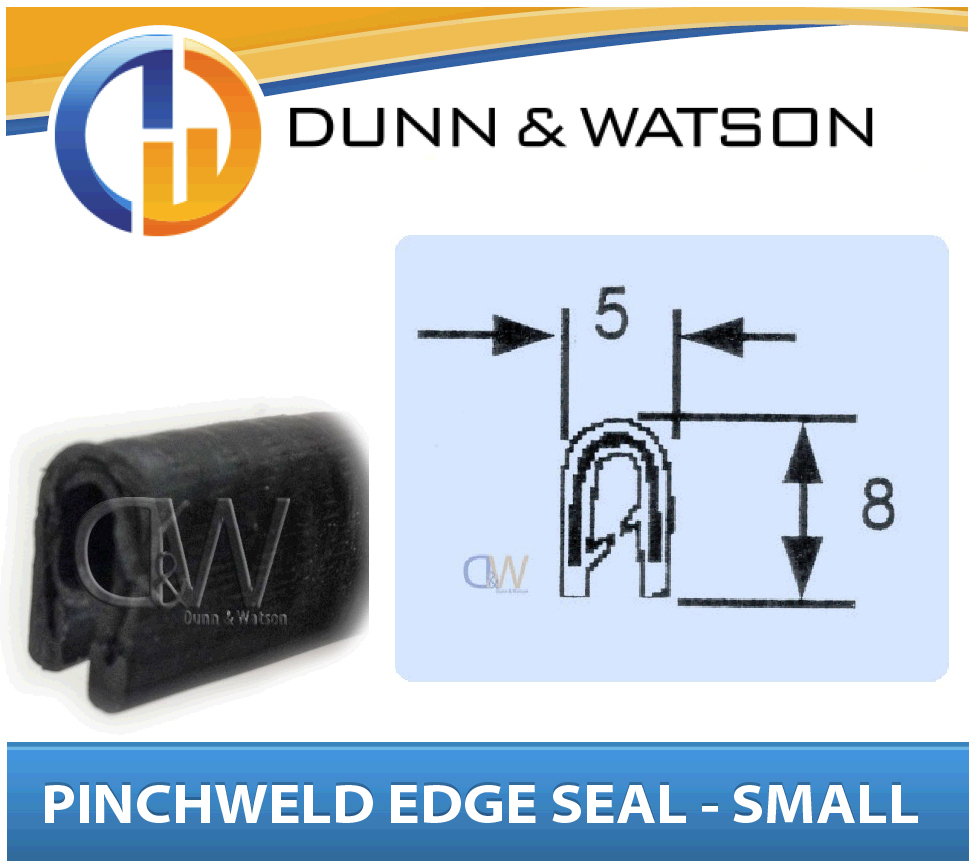 Rubber Pinchweld Edge Seal 5mm x 8mm - Meter - Dunn & Watson | eBay UK