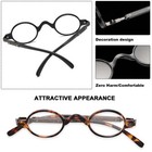 Vintage Small Round Reading Glasses Mens Womens Presbyopia Readers +1.0 ...