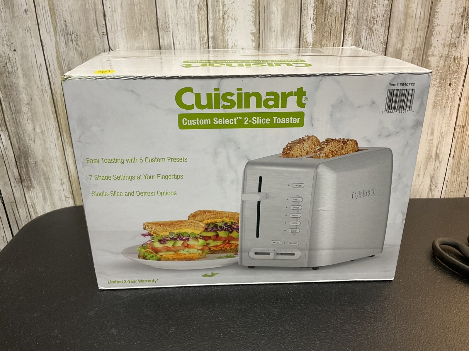 Cuisinart Custom Select 2-Slice Stainless Steel Toaster, Lot 307 | eBay