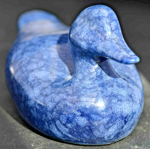 Blue Marble Effect Ceramic Duck | eBay