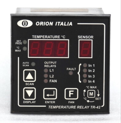 ORION ITALIA TR-42S1 TRANSFORMER TEMPERATURE CONTROL MONITORING RELAY ...