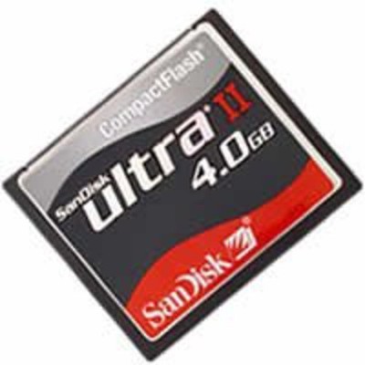 Sandisk Compact Flash 4 GB Ultra II Memory Card (SDCFH-4096-902 ...