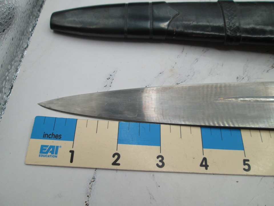 Cold Steel? Rosewood Handled Scottish Dirk Knife Fixed Blade W/Leather ...