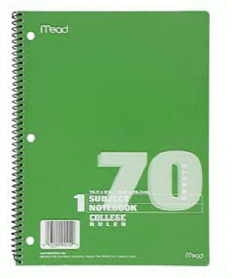 70-Page College-Ruled Spiral Notebook | eBay