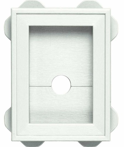 Snow White Hose Bib Split Recess J-Block Mounting Vinyl Siding 3/4 ...