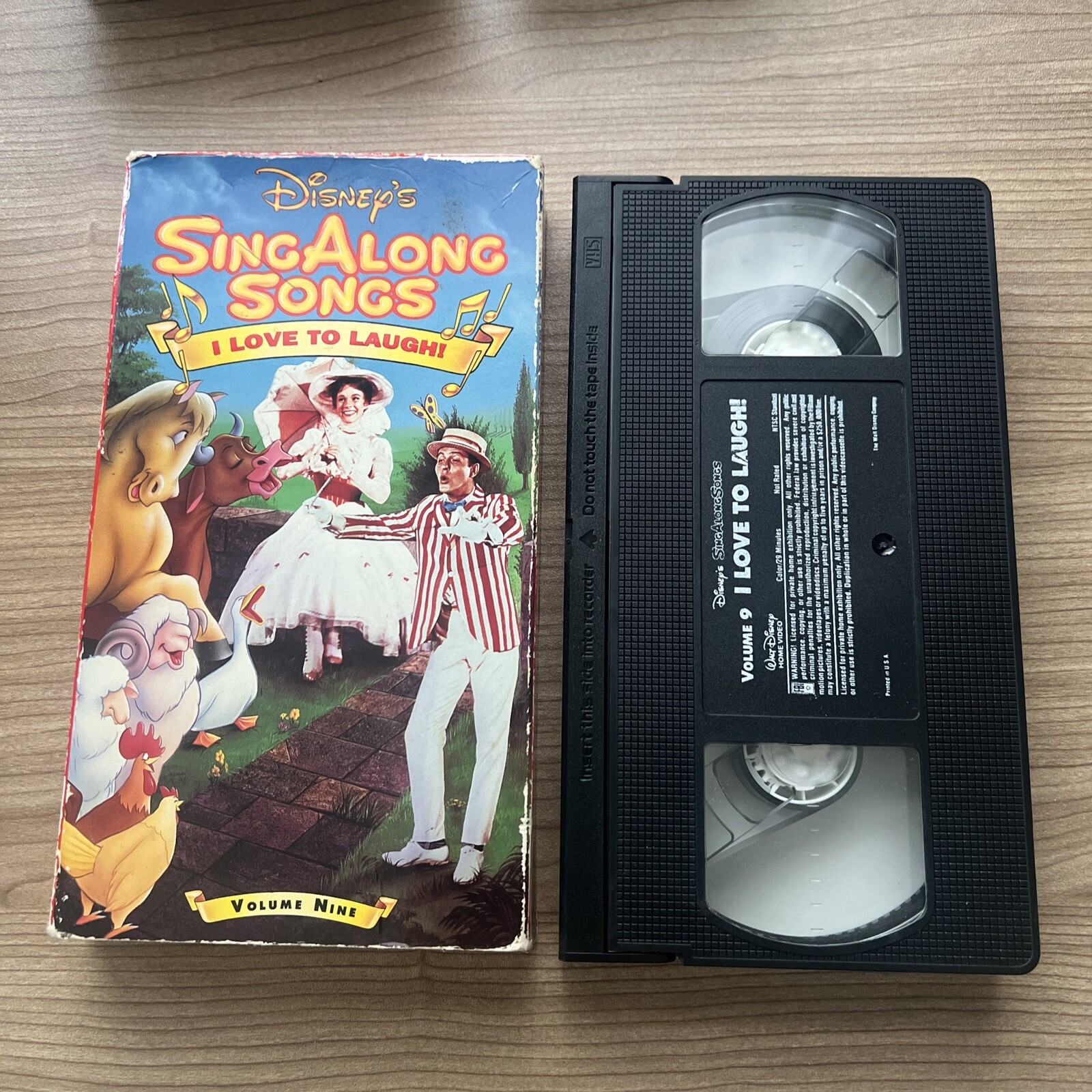 Disney's Sing Along Songs "I Love To Laugh" VHS (Volume 9) Mary Poppins ...
