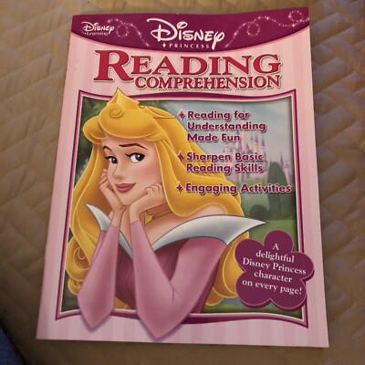 Disney Princess READING & COMPREHENSION Learning Workbook. Little ...