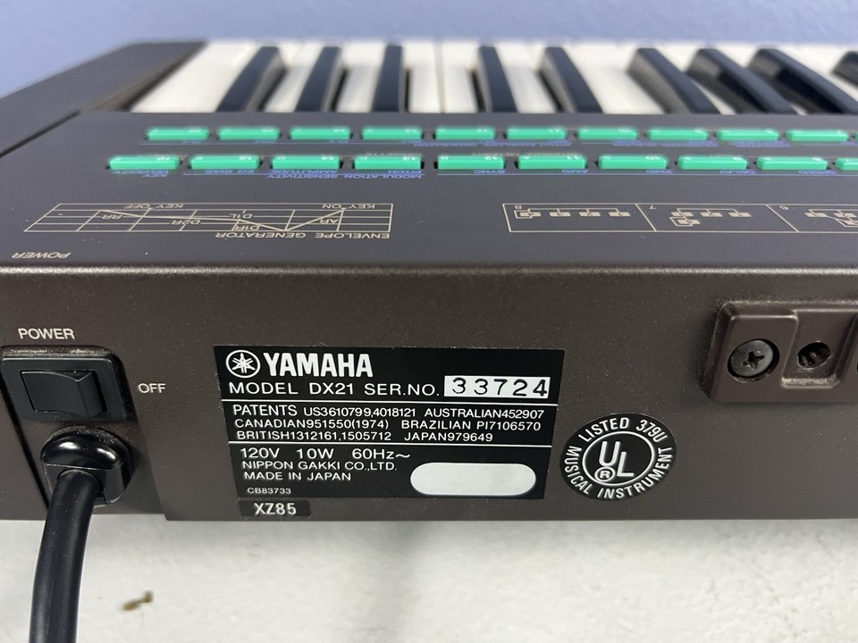 Yamaha DX-21 FM Digital Programmable Algorithm Synthesizer + box “near ...