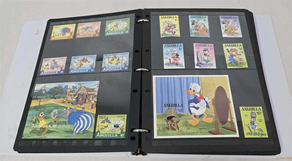 X-822 1980'S THE DISNEY WORLD OF POSTAGE STAMP ALBUM FULL OF STAMPS | eBay