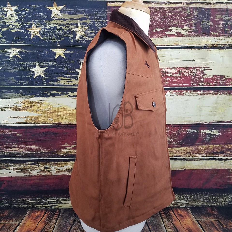 Wyoming Traders Mens Cody Conceal Carry Zip Up Canvas Ranch Wear Cowboy ...