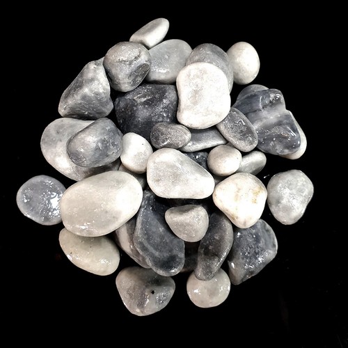 Natural Pebbles Light Grey 5 to 20 mm for terrariums or plant pot ...