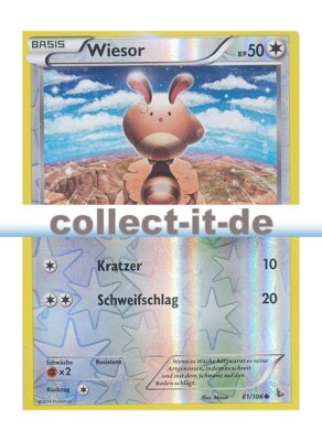 Pokemon XY - Flammenmeer 81/106 Wiesor - Reverse Holo Deutsch | eBay.de