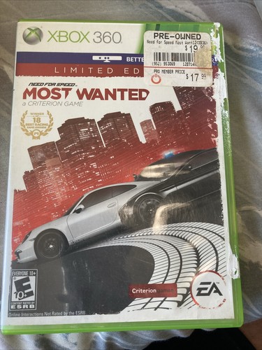 Need for Speed: Most Wanted Limited Edition (Microsoft Xbox 360, 2012 ...